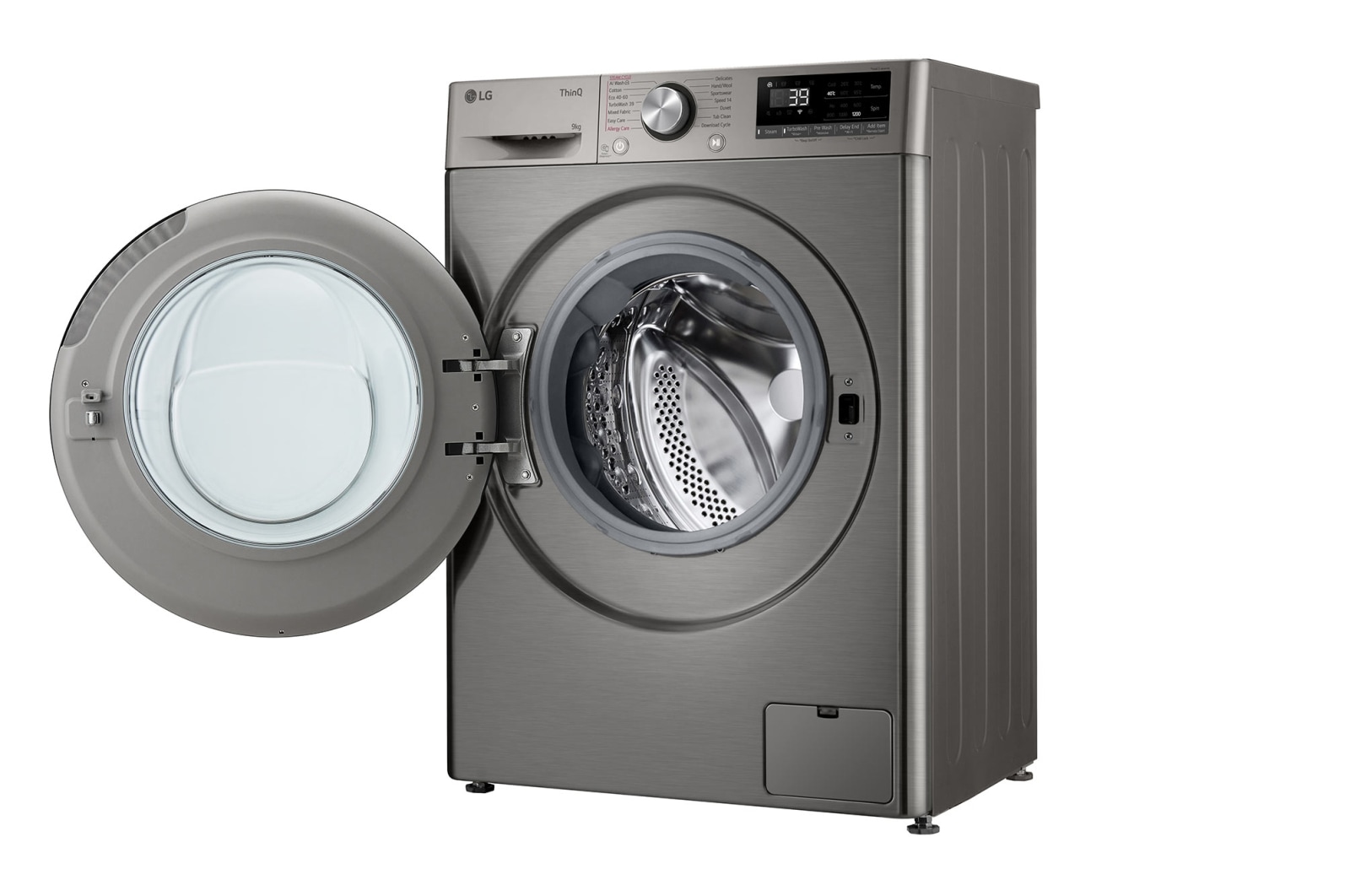 R500 serijos 9kg skalbimo mašina, gylis 53,5cm | LG Lietuva