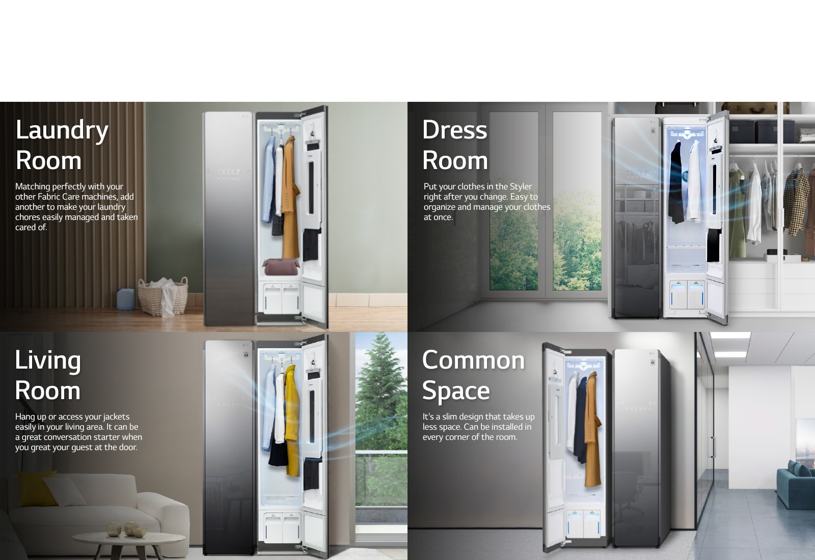 LG Styler™ – Smart Wardrobe S3WF | Refresh & Sanitize Clothes