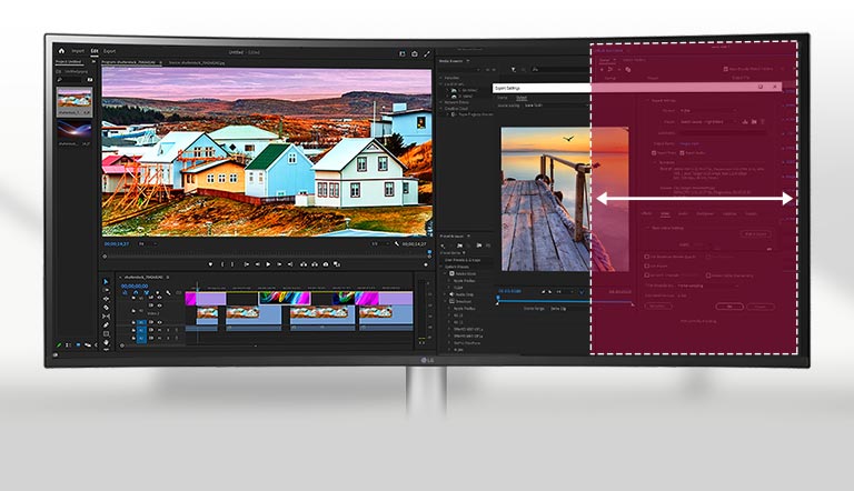 37,5'' 21:9 Curved UltraWide™ QHD+(3840x1600)-skjerm | LG Norge