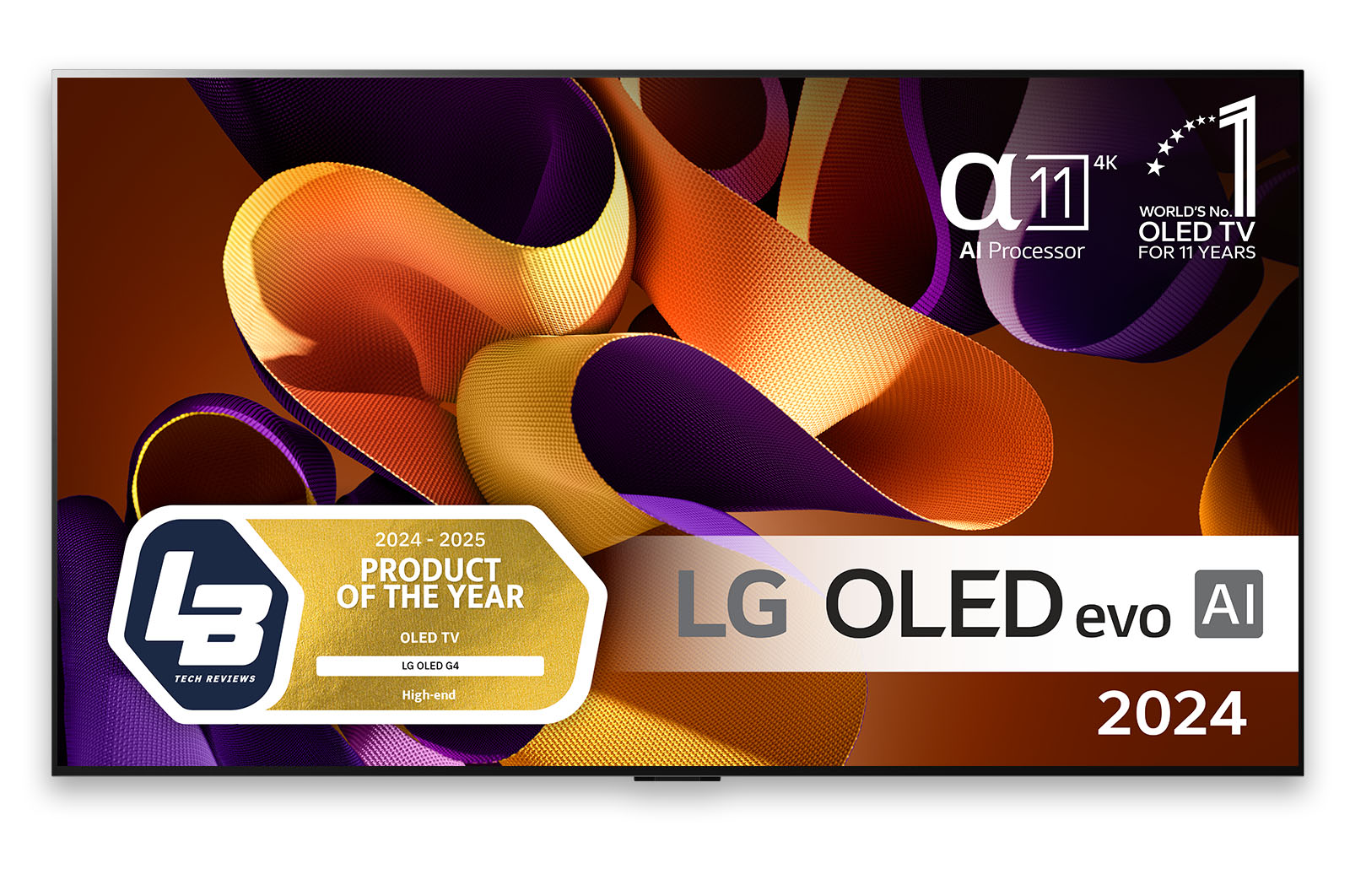 55-tommers LG OLED evo AI G4 4K Smart TV 2024 - OLED55G45LW | LG Norge