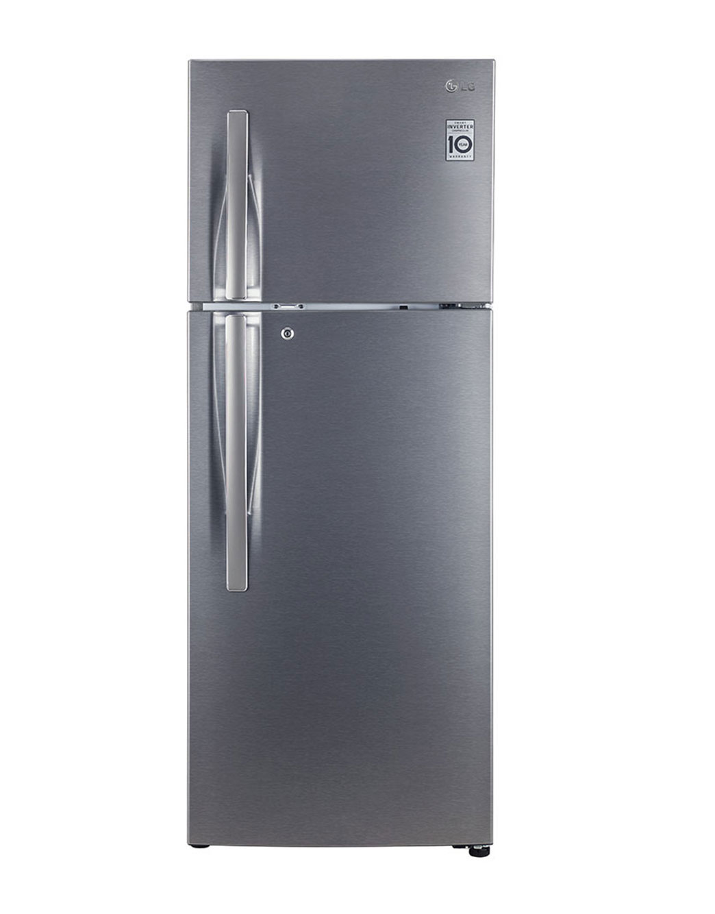 308L Top Freezer with DoorCooling+™ in Shiny Steel | LG NP
