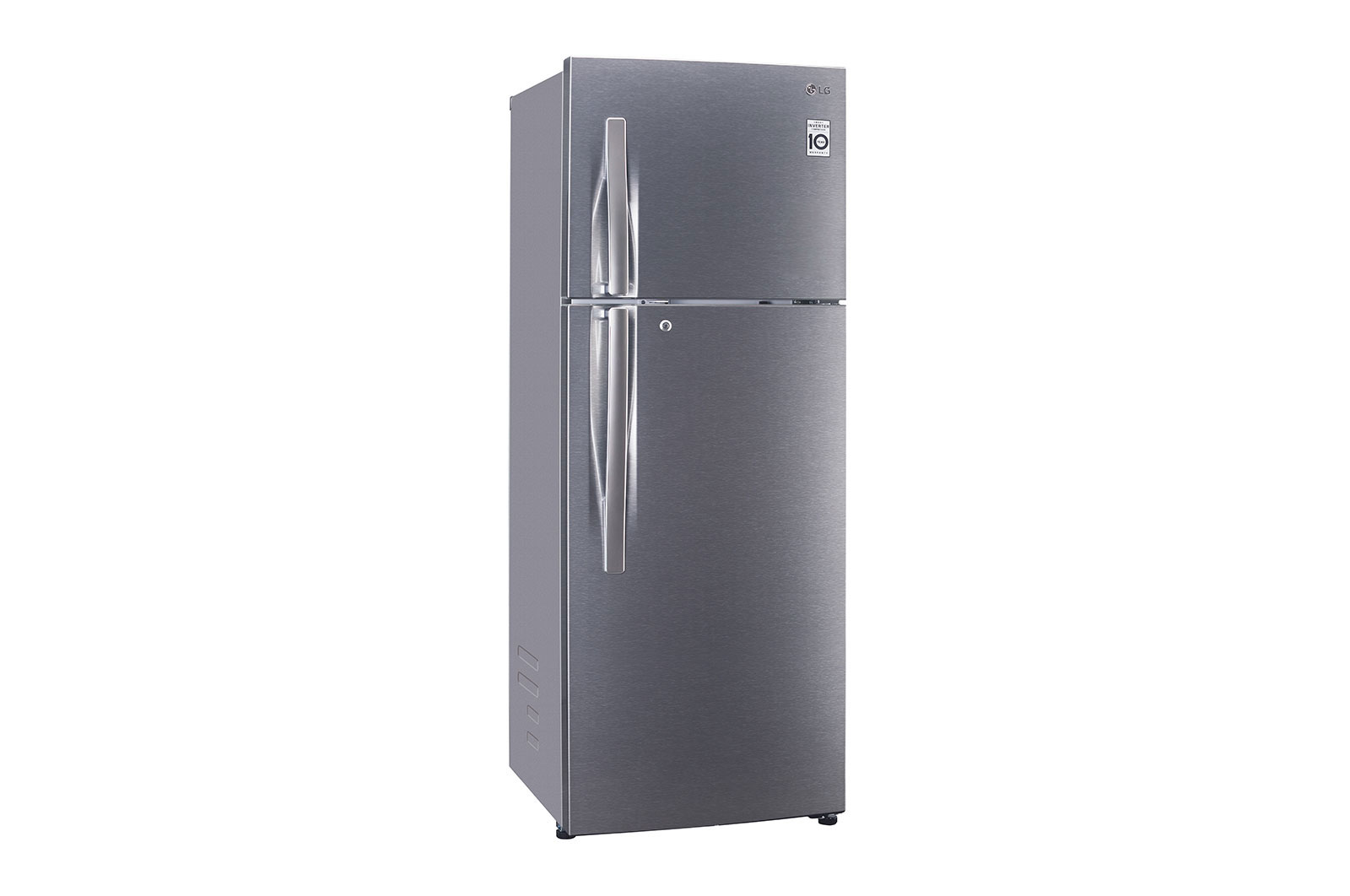 308L Top Freezer with DoorCooling+™ in Shiny Steel | LG NP