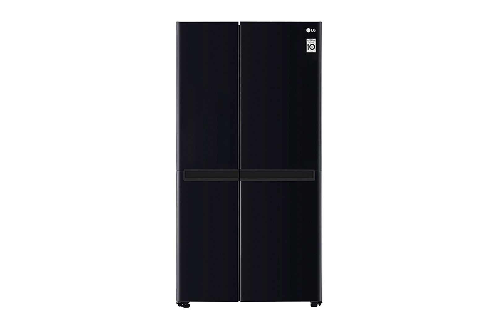688L Side-by-Side Fridge with Deodorizer in Black | LG NP