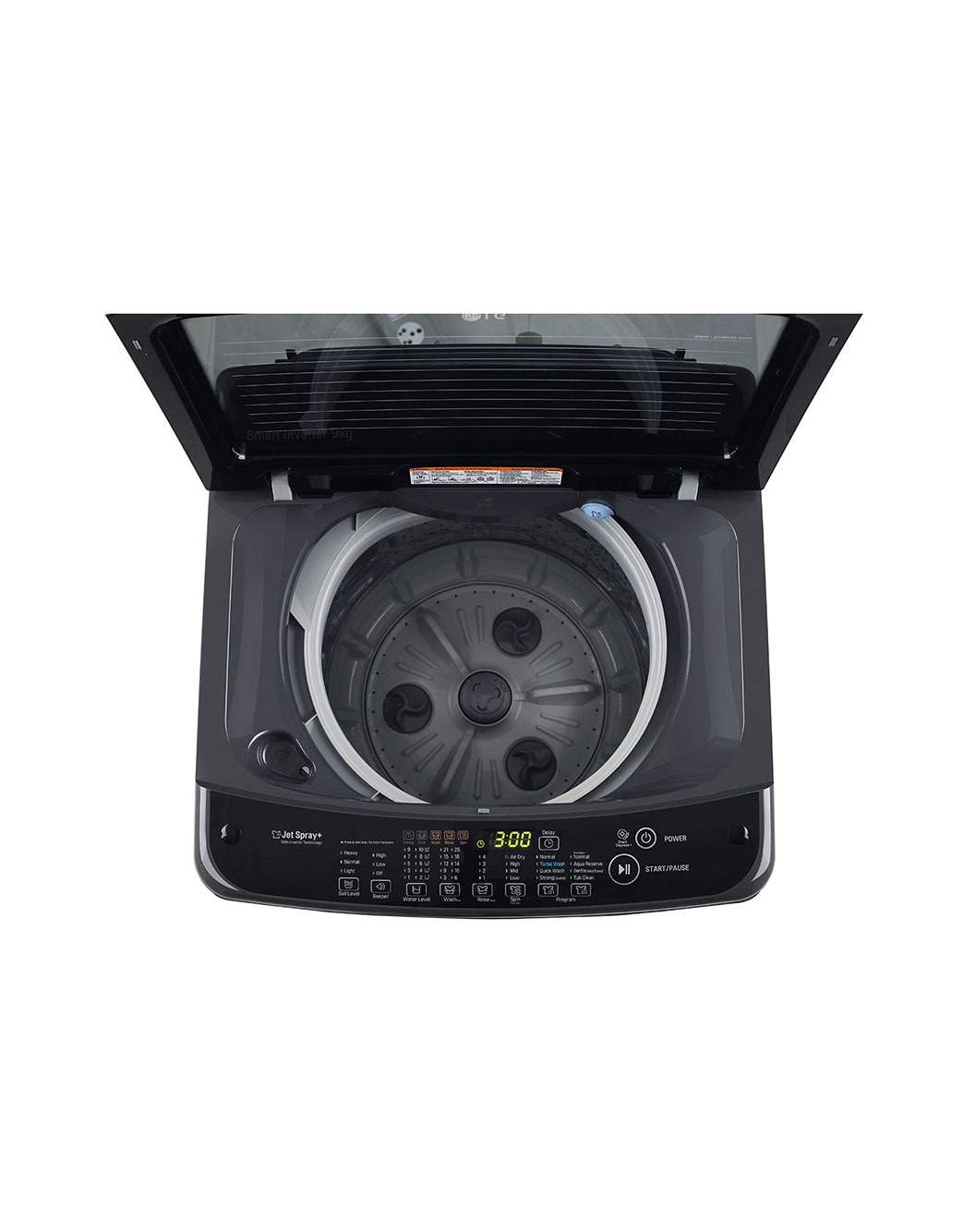 LG 9kg, Top Load Washing Machine in Middle Black | LG Nepal