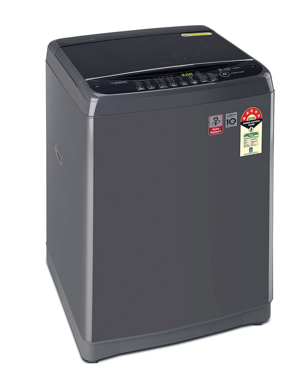 LG 9kg, Top Load Washing Machine in Middle Black | LG Nepal