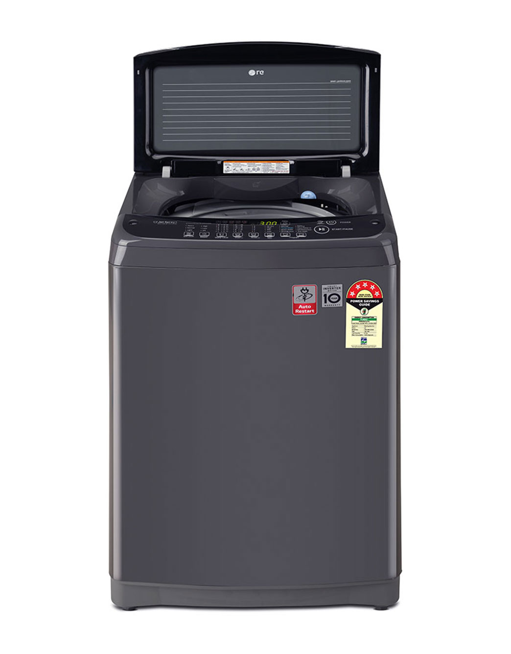 LG 8kg Top Load Washing Machines in Middle Black | LG Nepal