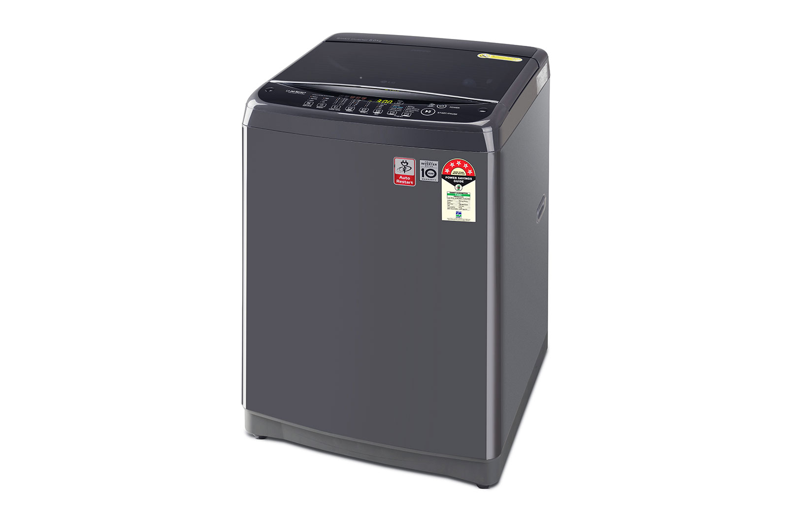 LG 8kg Top Load Washing Machines in Middle Black | LG Nepal