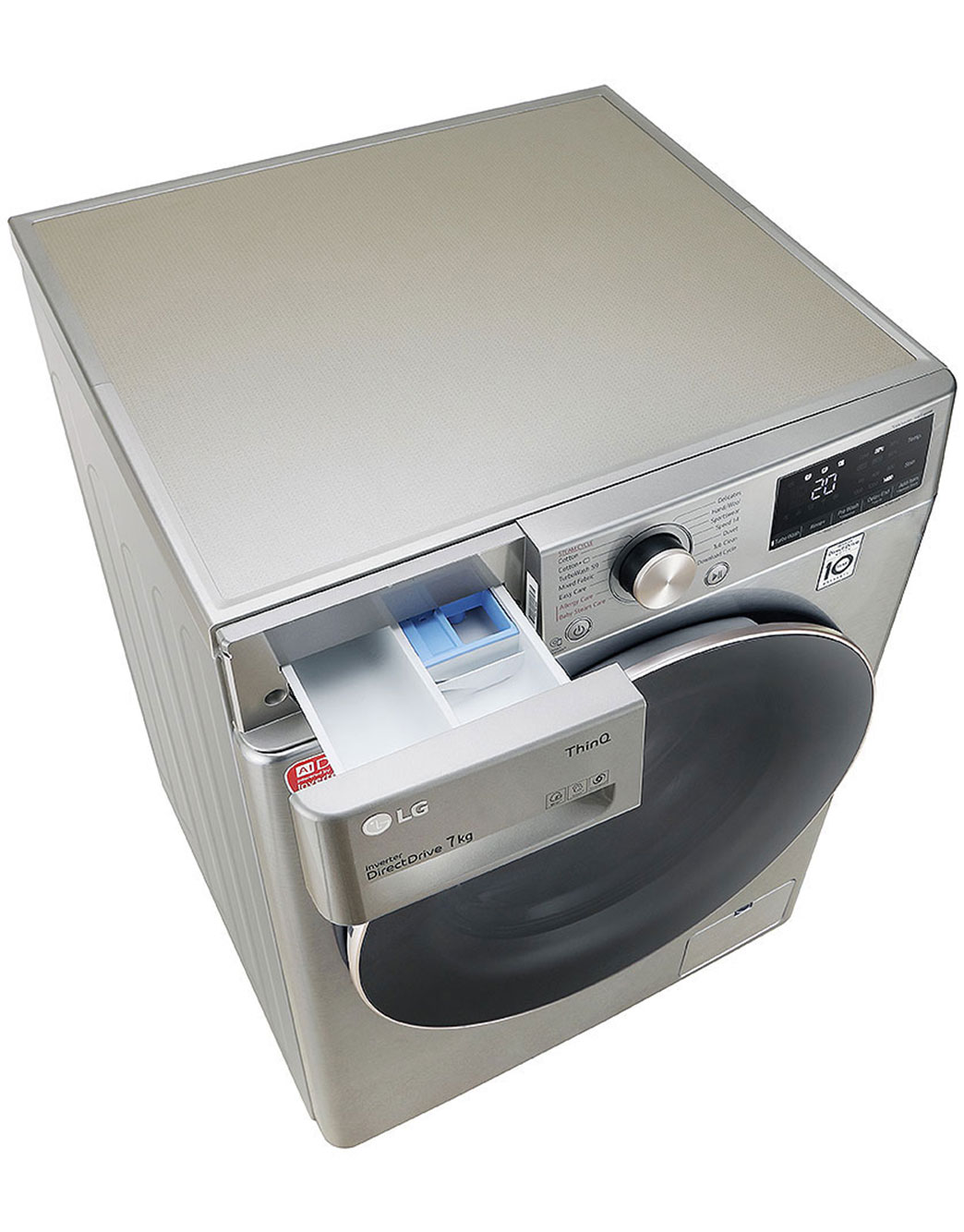 7KG AI DD™ Front Load Washing Machine in Silver | LG NP
