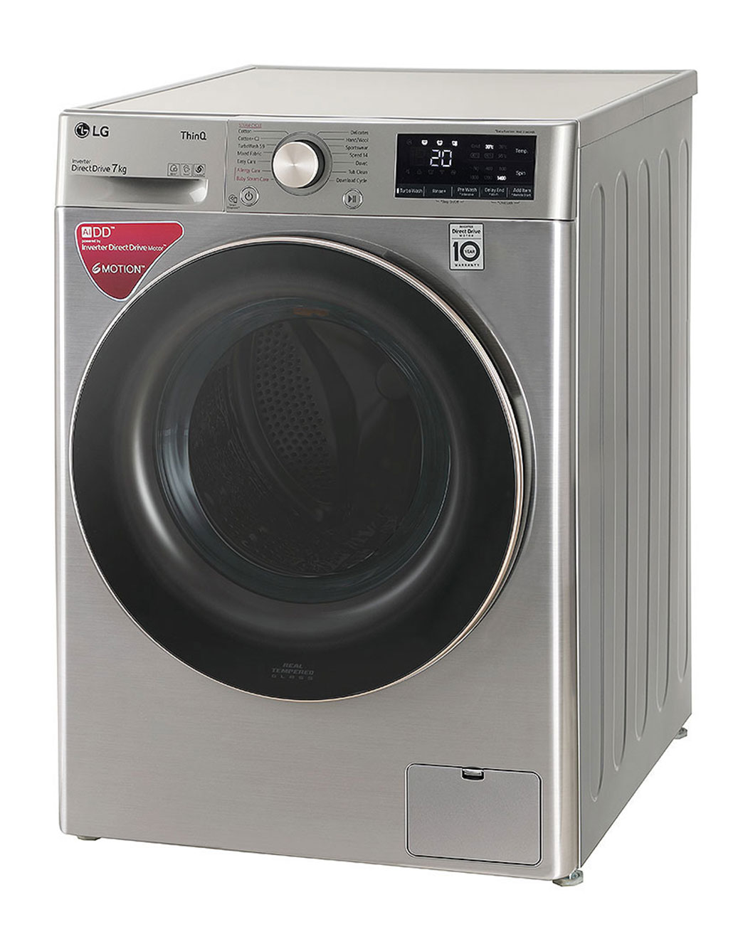 7KG AI DD™ Front Load Washing Machine in Silver | LG NP
