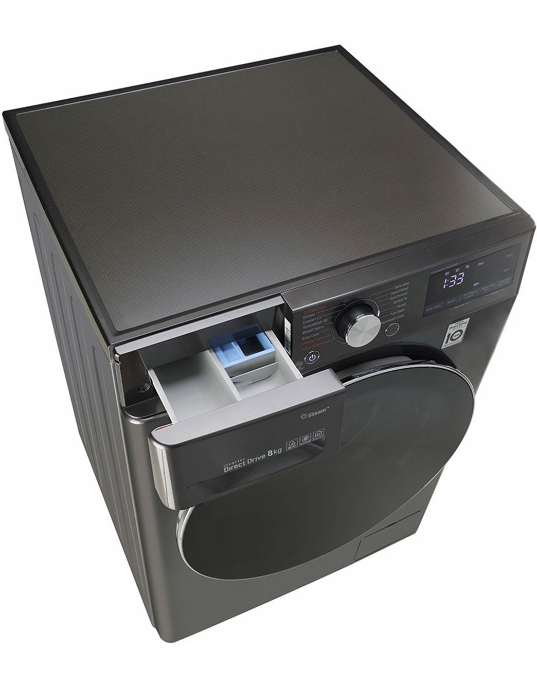 8KG LG ThinQ™ Front Load Washing Machine in Black | LG NP