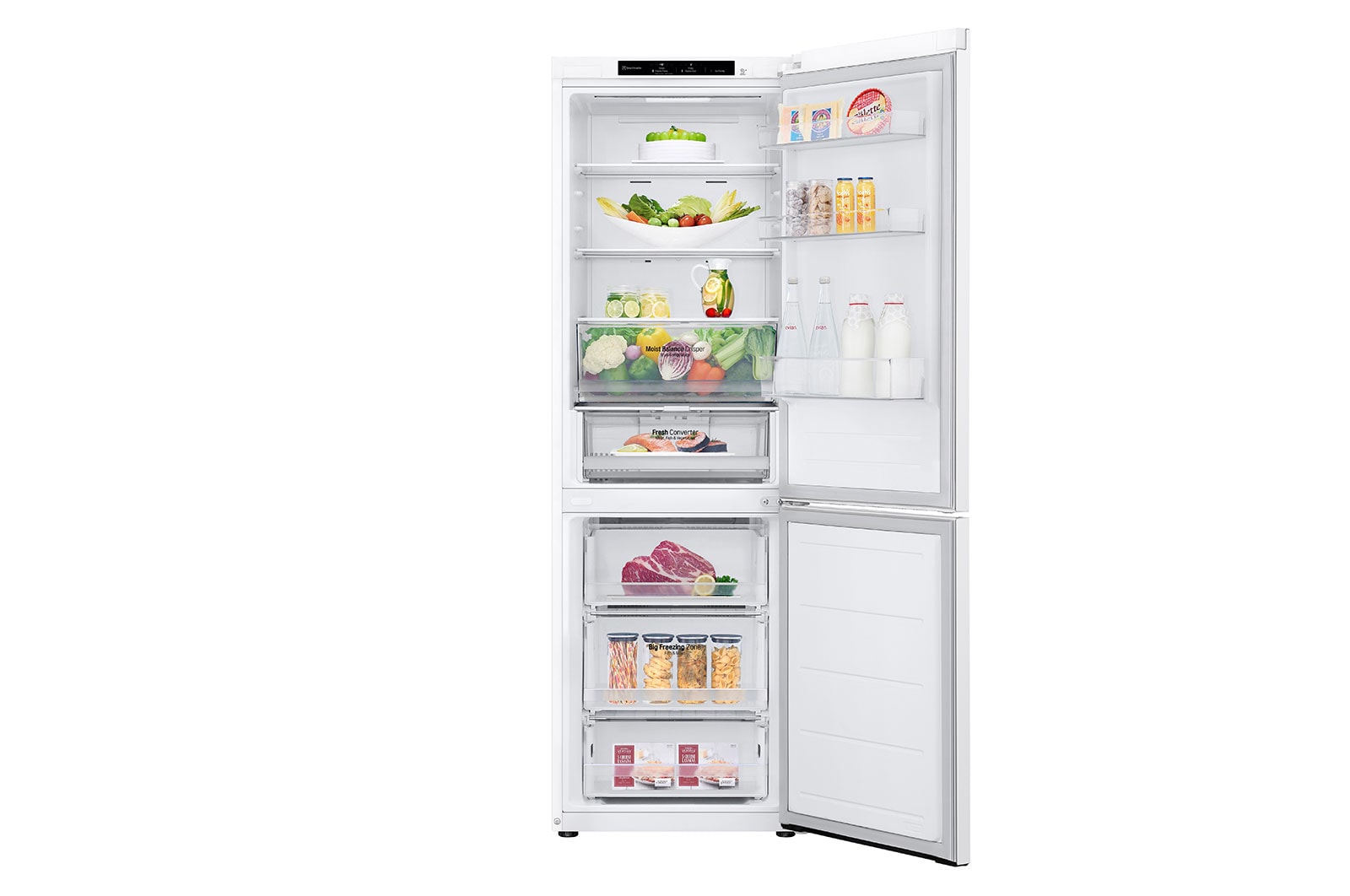 LG 344L Kombinovani frižider sa donjim zamrzivačem|LG Srbija