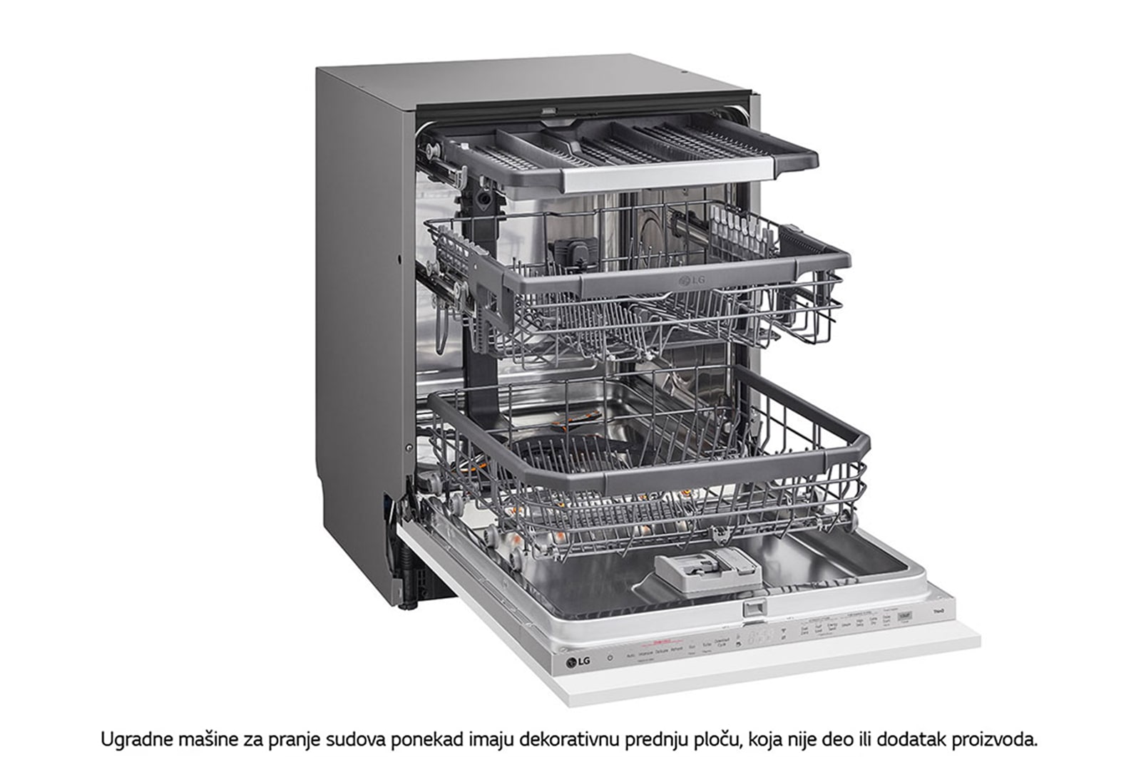 QuadWash™ Ugradne parna mašina za pranje sudova sa TrueSteam™ tehnologijom pare, vrata sa ...