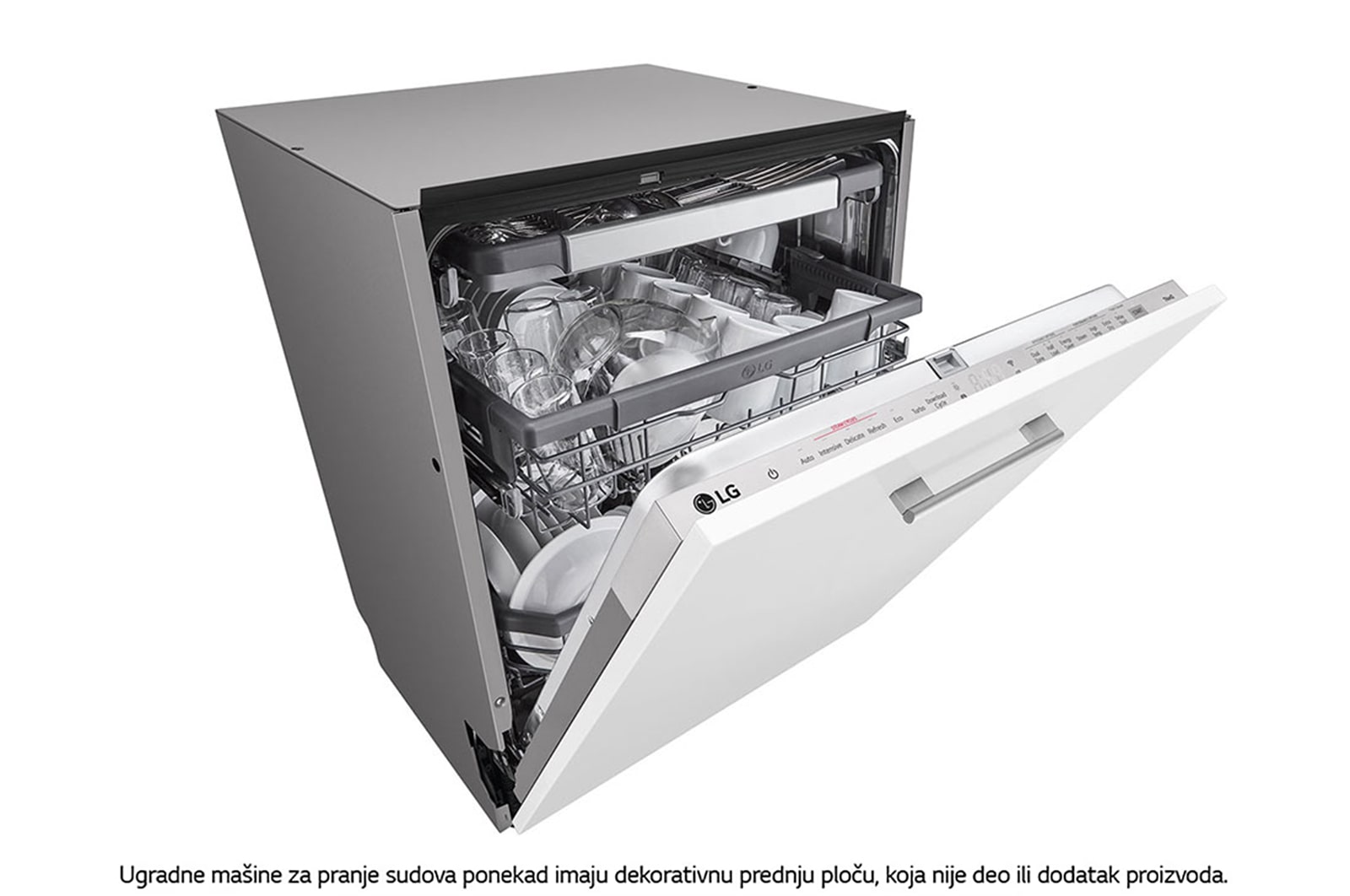 QuadWash™ Ugradne parna mašina za pranje sudova sa TrueSteam™ tehnologijom pare, vrata sa ...