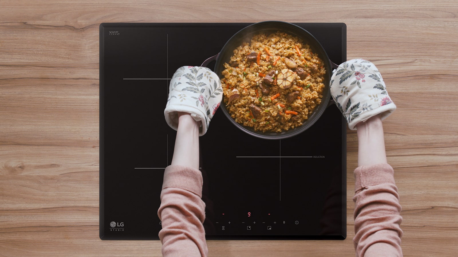 Встраиваемая индукционная панель LG HU641PH | LG RU