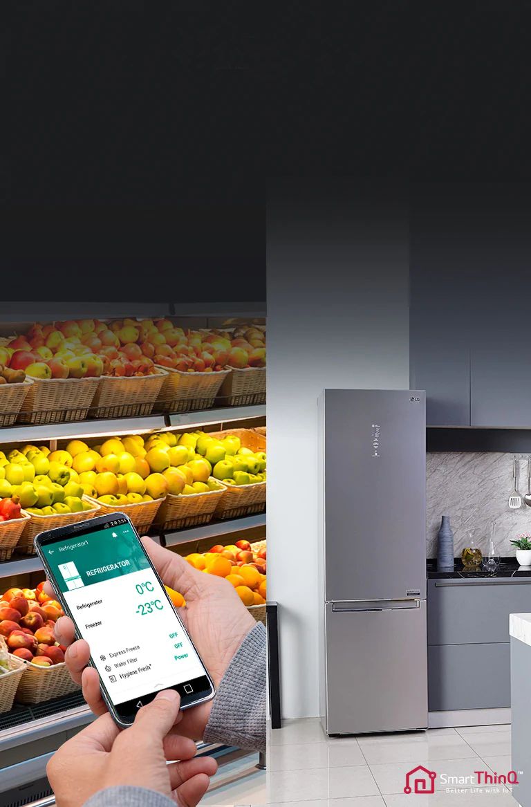 Холодильник LG GC-B509SMSM с технологией DoorCooling | LG RU