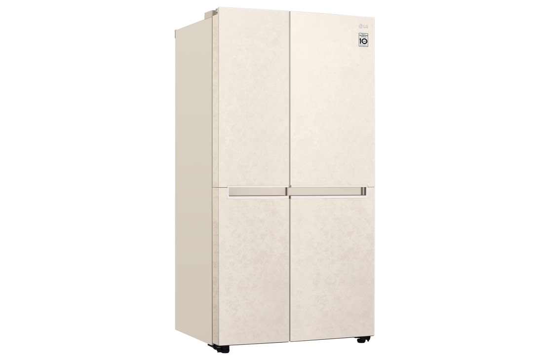 Холодильник LG GC-B257JEYV инверторный, Side by Side, бежевый | LG RU