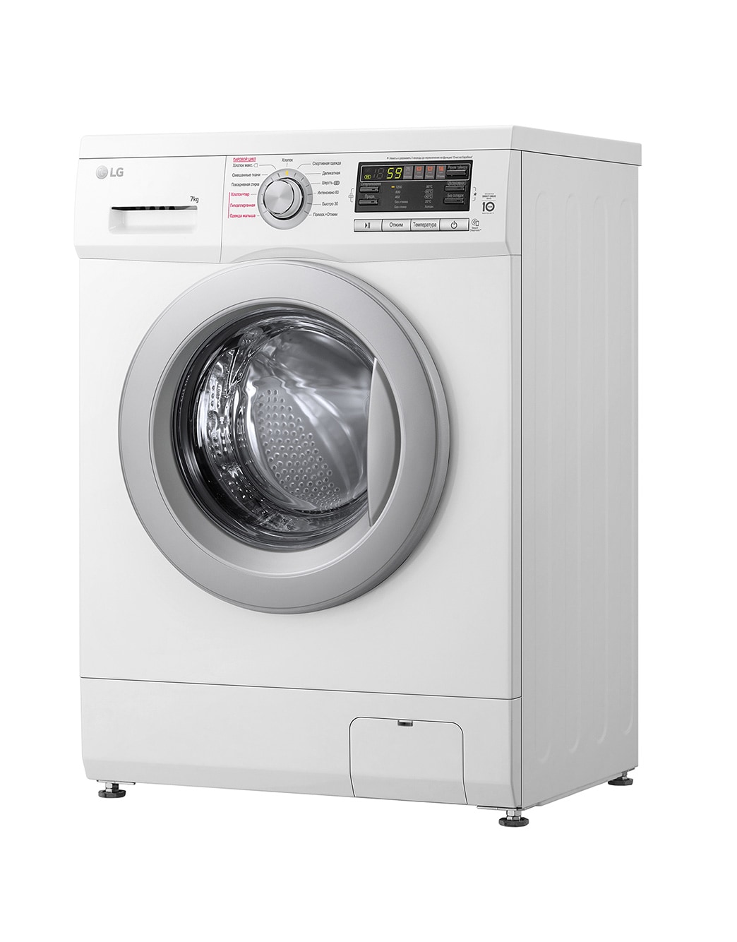 Узкая стиральная машина LG F1296HDS1 c функцией пара | LG RU