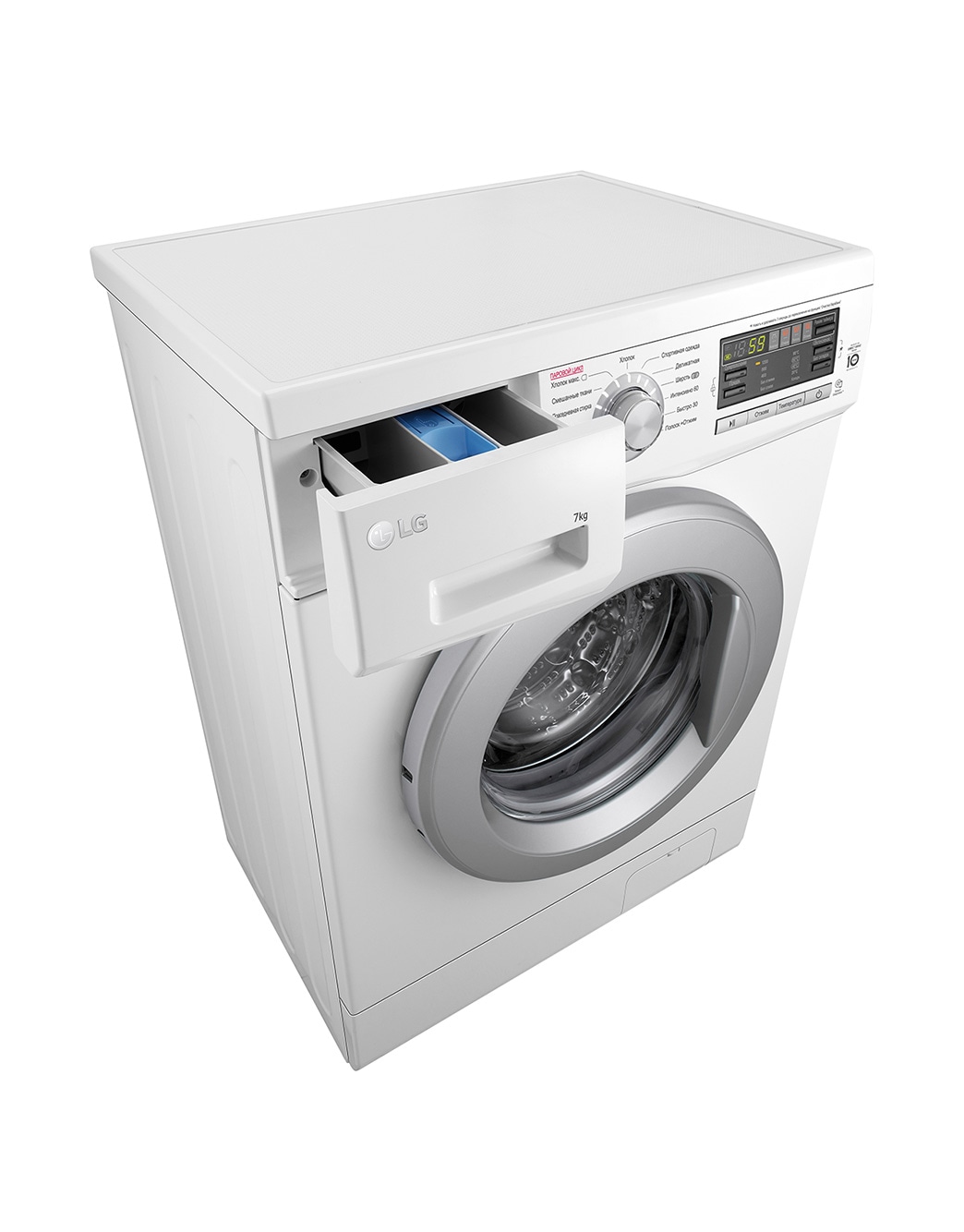 Узкая стиральная машина LG F1296HDS1 c функцией пара | LG RU
