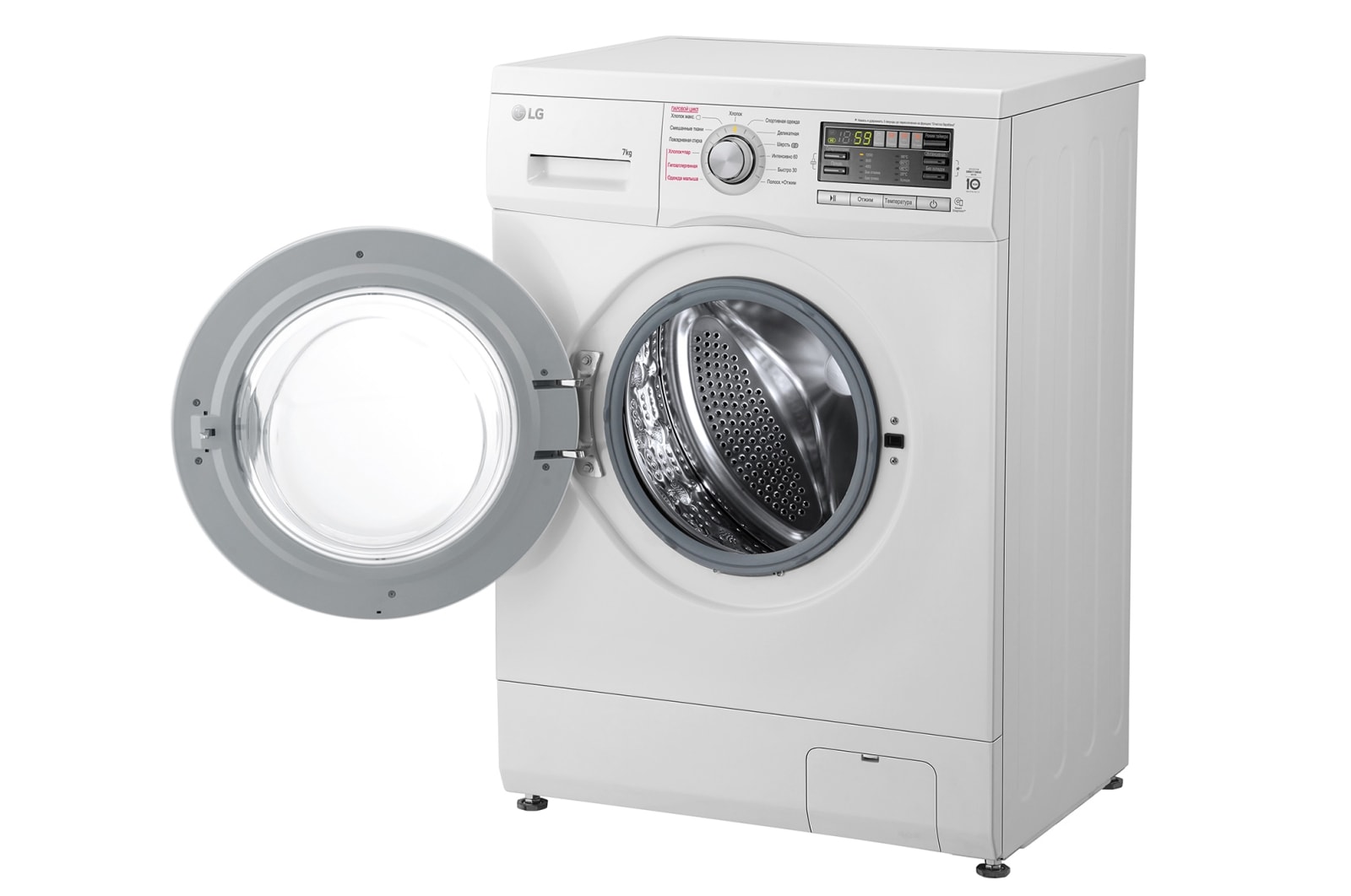Узкая стиральная машина LG F1296HDS1 c функцией пара | LG RU