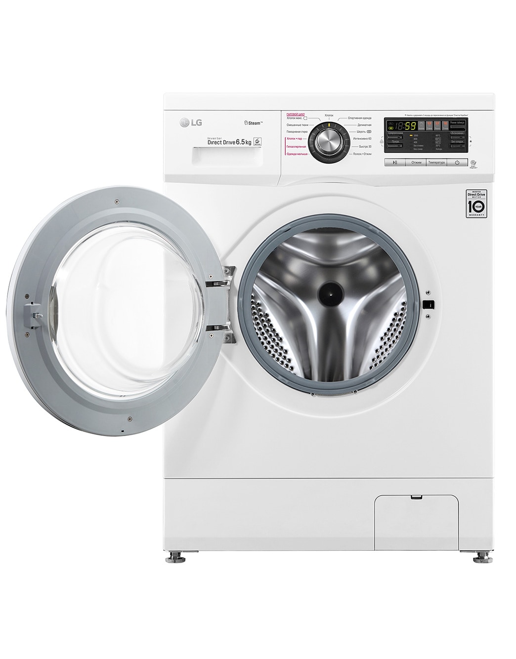 Узкая стиральная машина LG F1296WDS0 c функцией пара | LG RU
