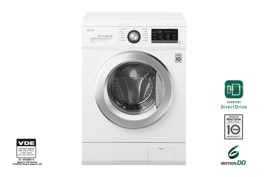 LG 1–7 kg 6 Motion Direct Drive vaskemaskin | LG Norge
