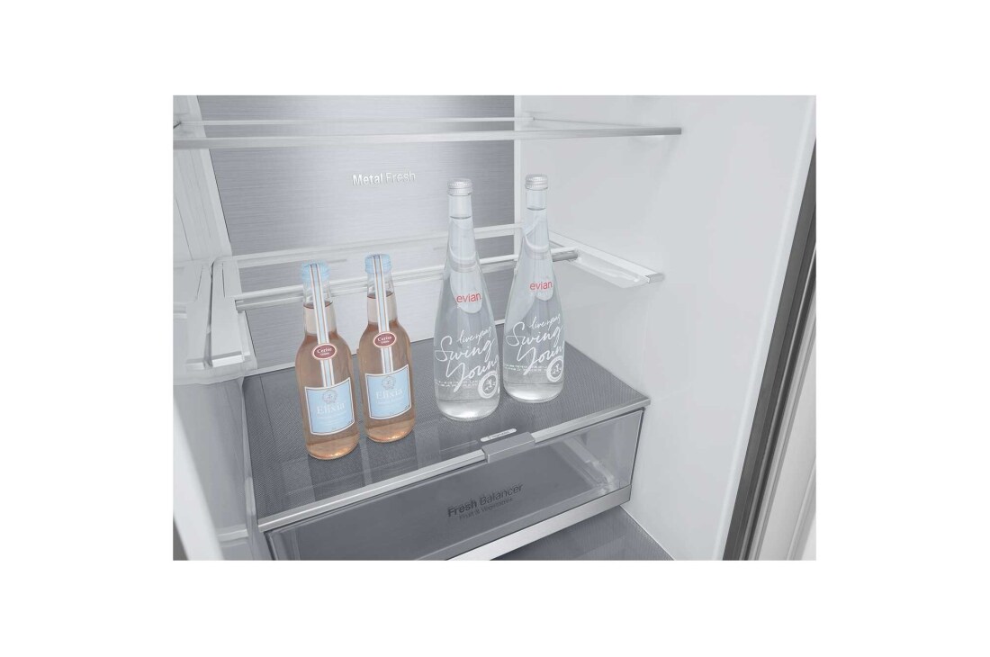 LG 384 л| Холодильник з нижньою морозильною камерою | DoorCooling+| Fresh Balancer | Fresh Converter |ThinQ	, GW-B509SMUM, thumbnail 5