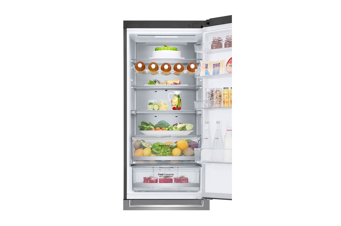 LG 384 л| Холодильник з нижньою морозильною камерою | DoorCooling+| Fresh Balancer | Fresh Converter |ThinQ	, GW-B509SMUM, thumbnail 9