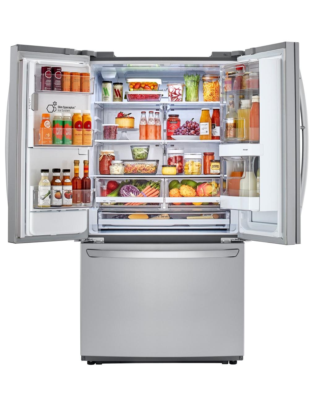 LG LFXS26596S: 26 cu. ft. Smart wi-fi Enabled InstaView™ Door-in-Door ...