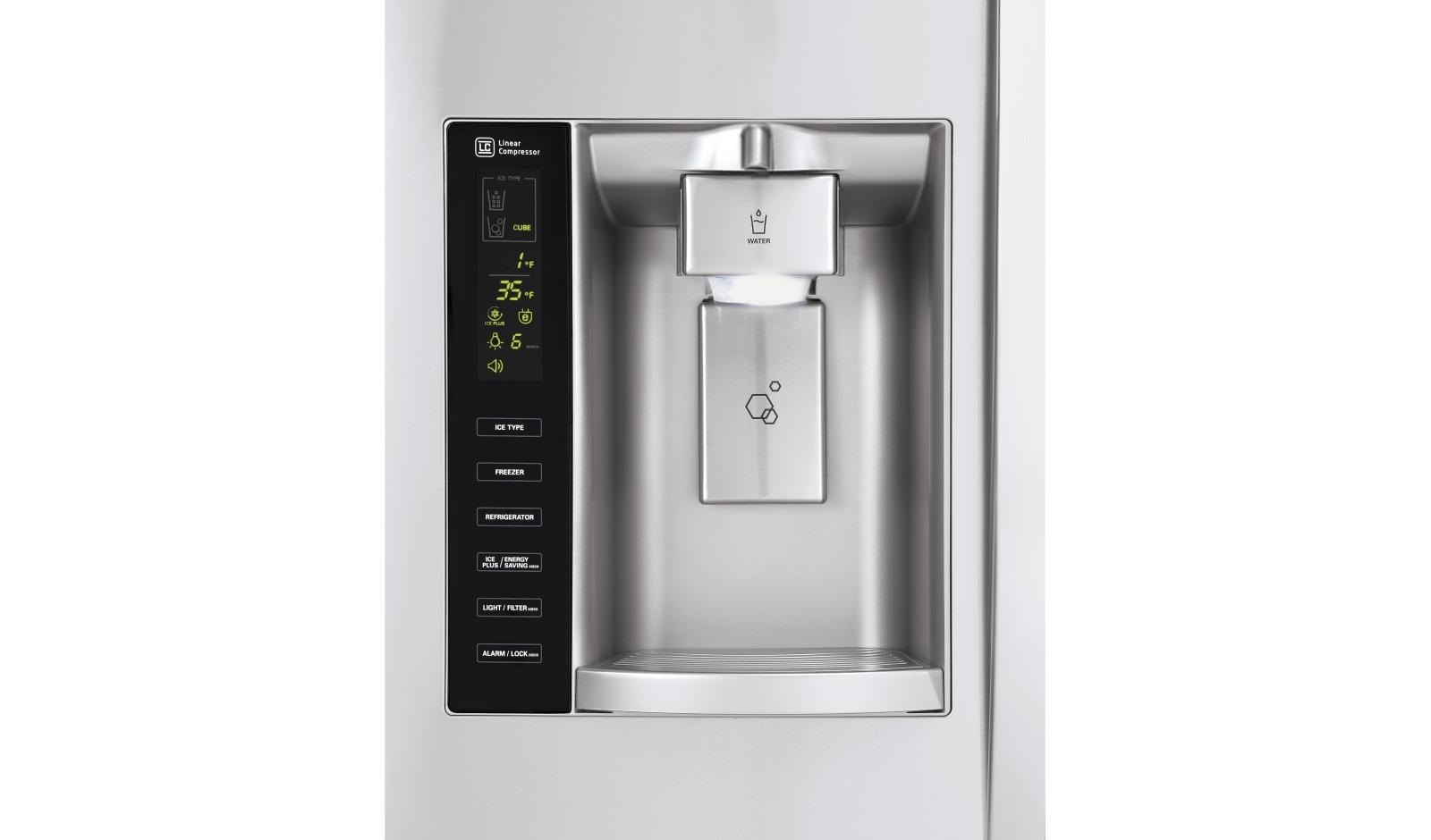 LG LSXC22426S: 22 cu. ft. Smart wi-fi Enabled Side-by-Side Counter ...