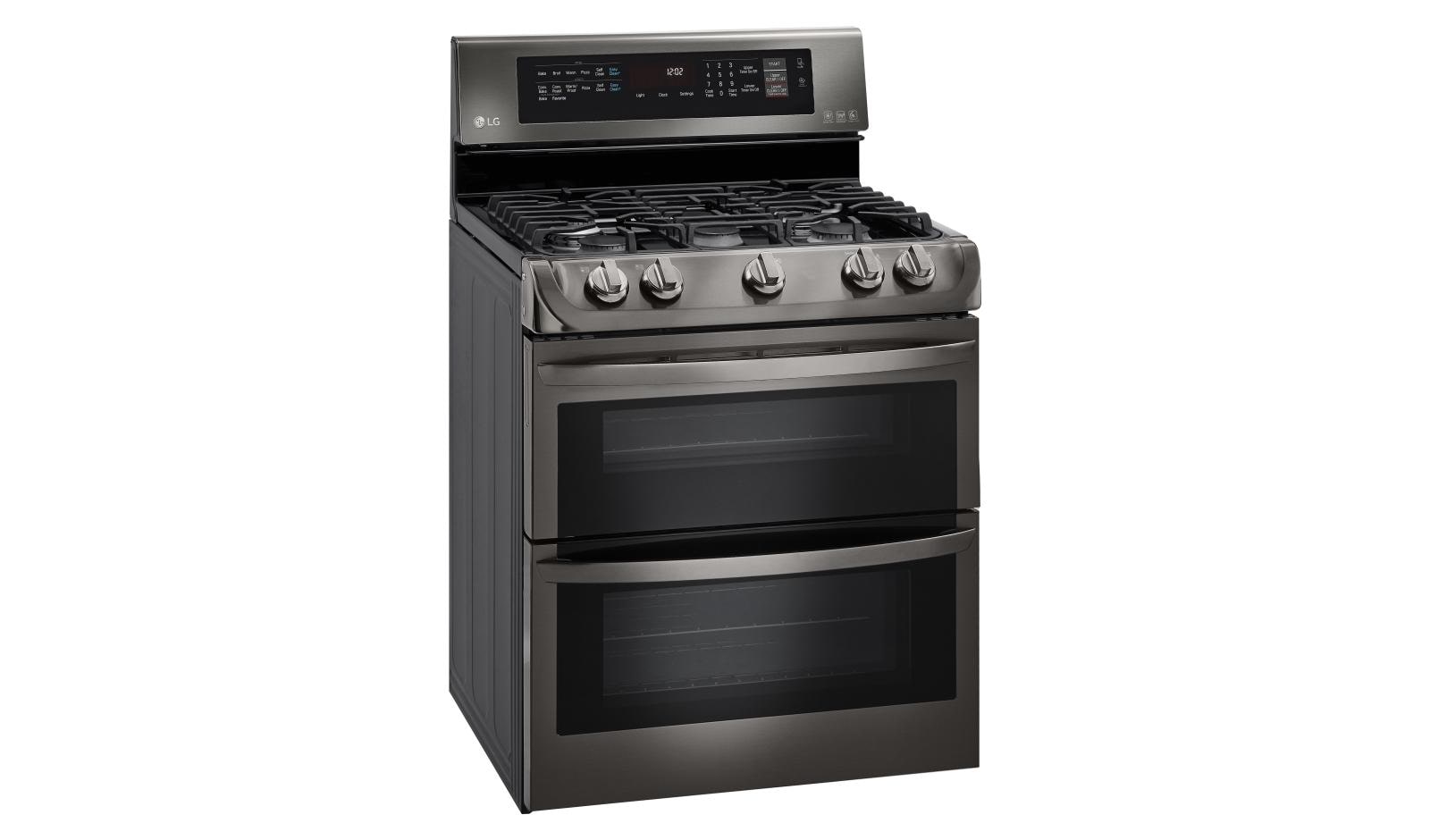 LG LDG4313BD: 6.9 cu. ft. Gas Double Oven Range with ProBake Convection ...