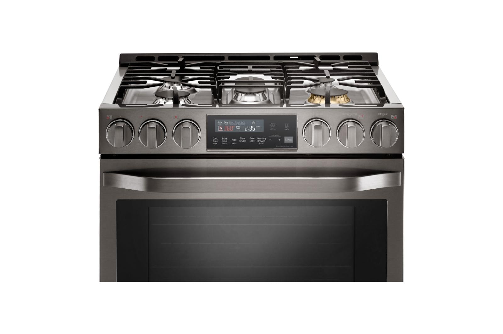 LG LSSG3019BD: STUDIO 6.3 Gas Single Oven Slide-In-range with ProBake ...