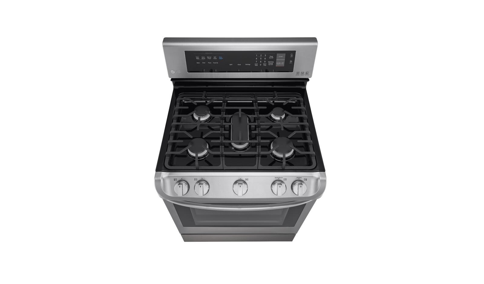 LG LRG4113ST: 6.3 cu. ft. Gas Single Oven Range with ProBake Convection ...