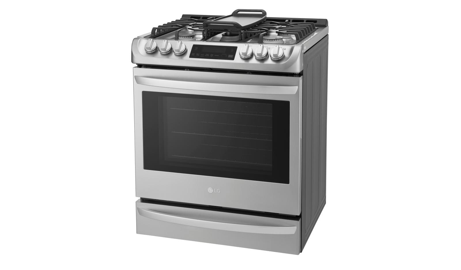 LG LSG4513ST: 6.3 cu. ft. Gas Single Oven Slide-in Range with ProBake ...