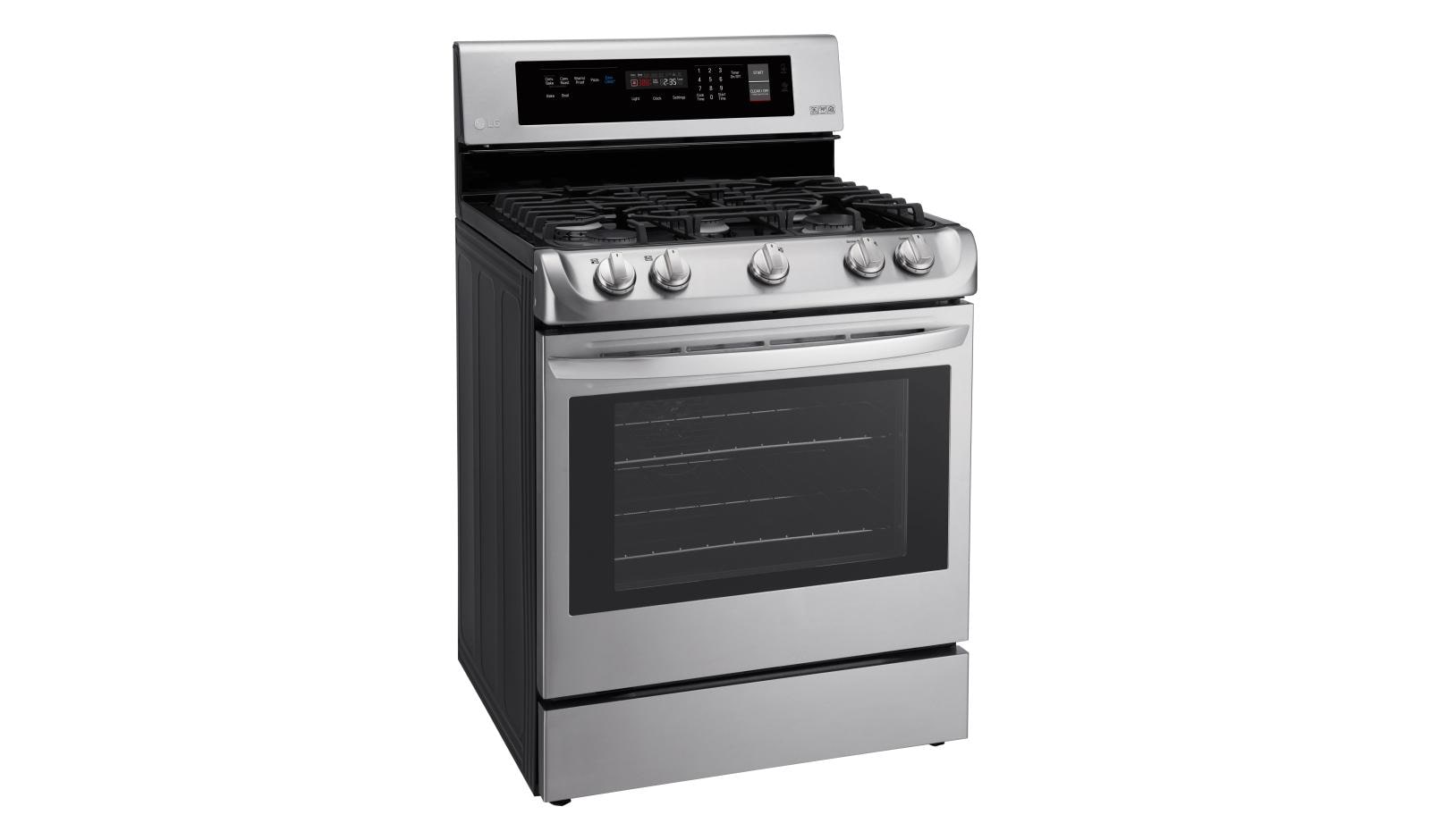 LG LRG4111ST: 6.3 cu. ft. Gas Single Oven Range with ProBake Convection ...