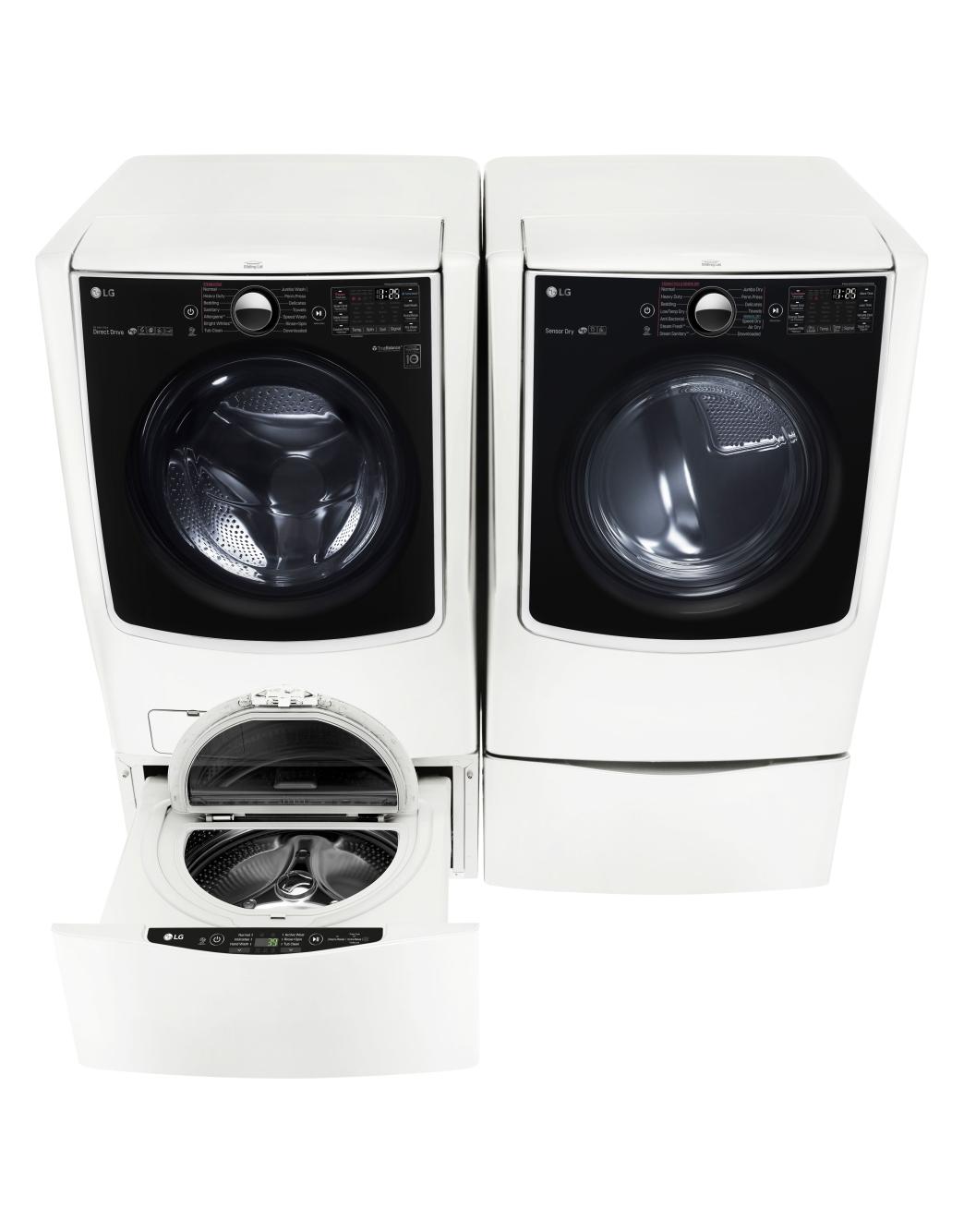 LG WM5000HWA_WD100CW_DLGX5001W_WDP4W: 5.5 Total Capacity LG TWINWash ...
