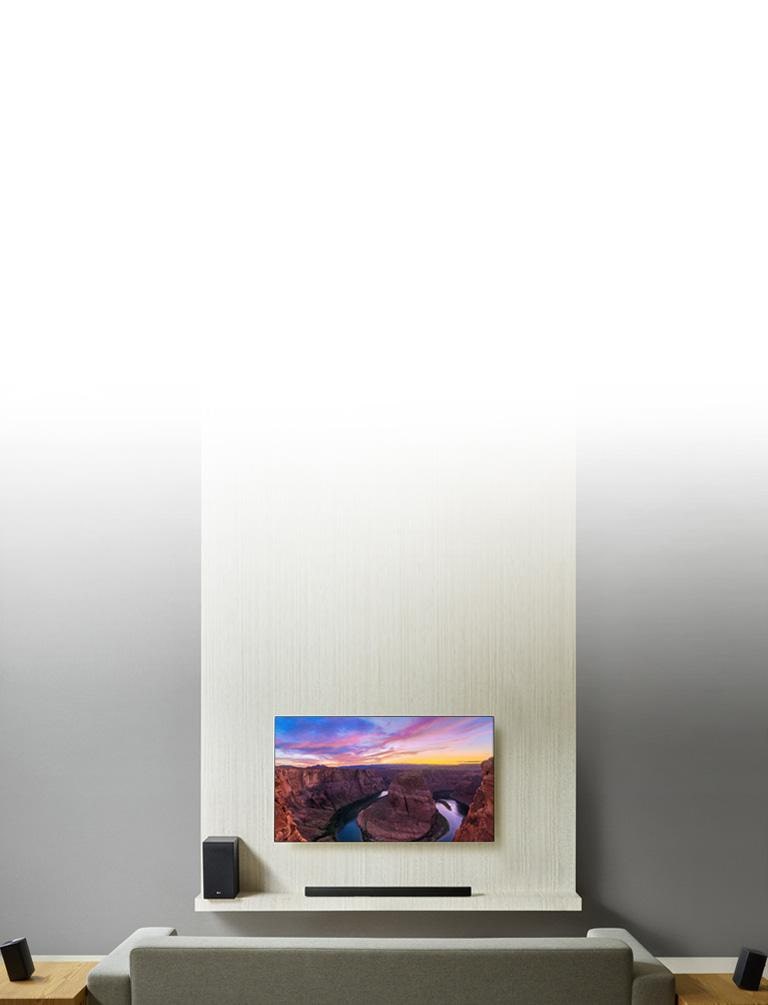 LG LASC58R: 4.1 ch Sound Bar Surround System with Wireless Surround ...