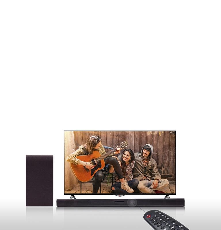 LG 2.1ch 300W Sound Bar with Wireless Subwoofer and Bluetooth ...