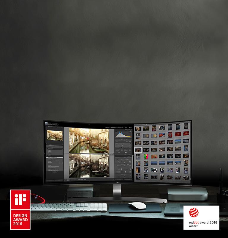 LG 34UC98: 34'' Class 21:9 UltraWide® WQHD IPS Thunderbolt™ Curved LED ...