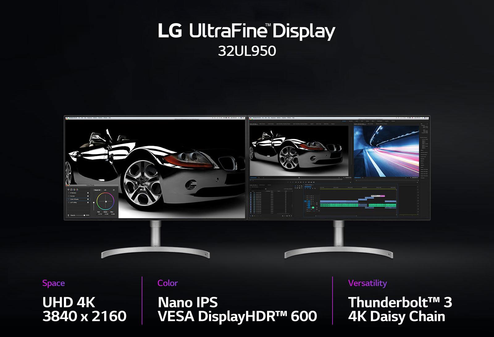 LG 32UL950-W: 32 Class UltraFine™ 4K UHD LED Monitor with Thunderbolt ...