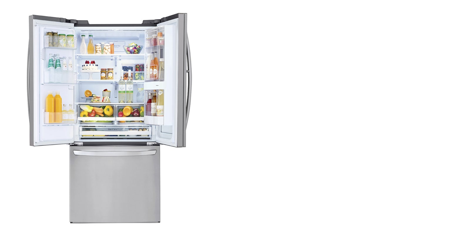 LG 28 cu. ft. Smart wi-fi Enabled InstaView™ Door-in-Door® Refrigerator ...