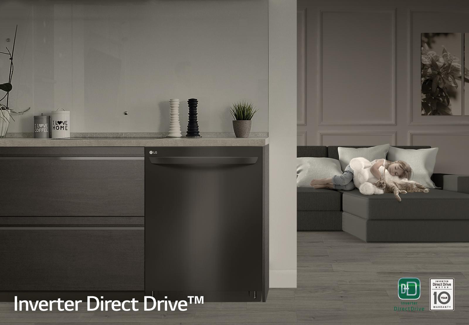 LG Top Control Smart wi-fi Enabled Dishwasher with QuadWash™ (LDT7797BM ...