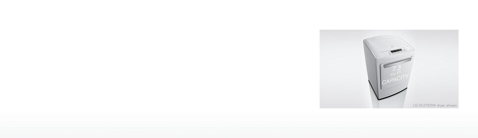 LG DLE1101W: Large Capacity Top Load Electric Dryer | LG USA