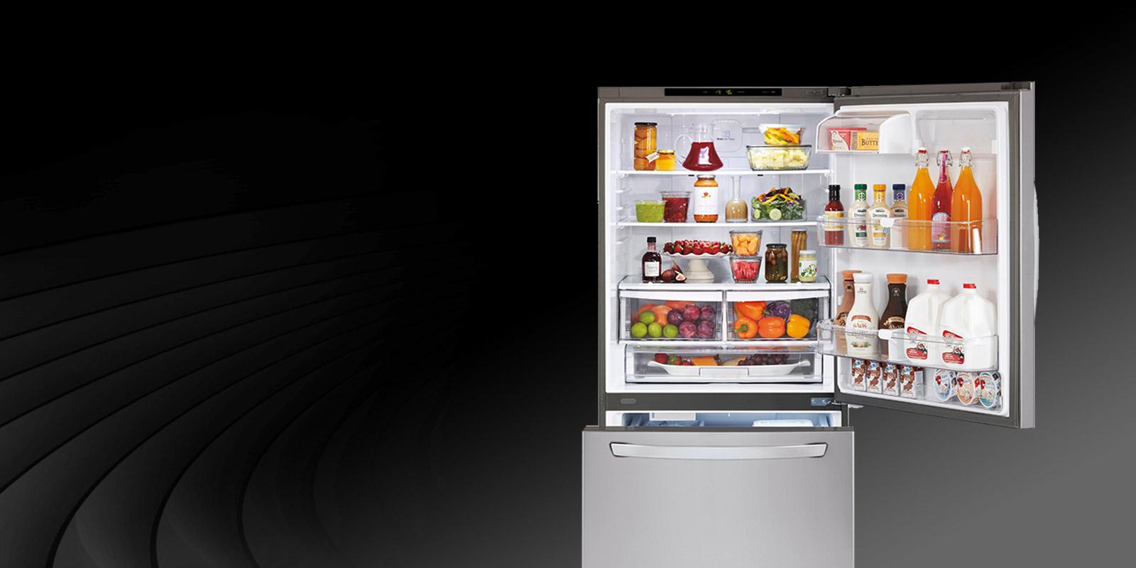 Lg Bottom Freezer Refrigerators Style And Efficiency Lg Usa
