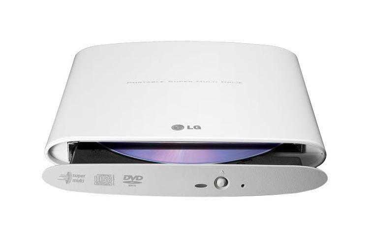 LG GP08NU6W: Slim External Super-Multi DVD Rewriter | LG USA