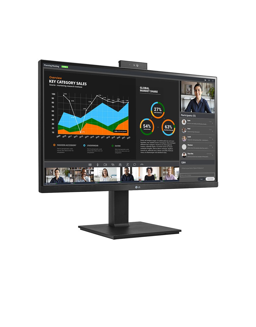 27'' QHD Monitor | 27BQ75QC-B | LG US Business