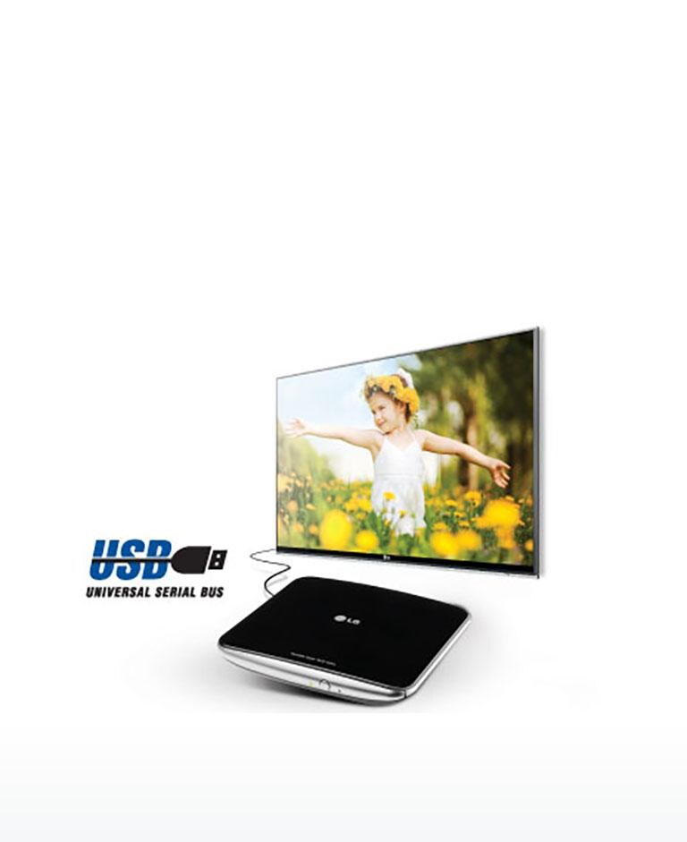 LG Super Multi Portable 8x DVD Rewriter with M-DISC™ Support (GP40NB40 ...