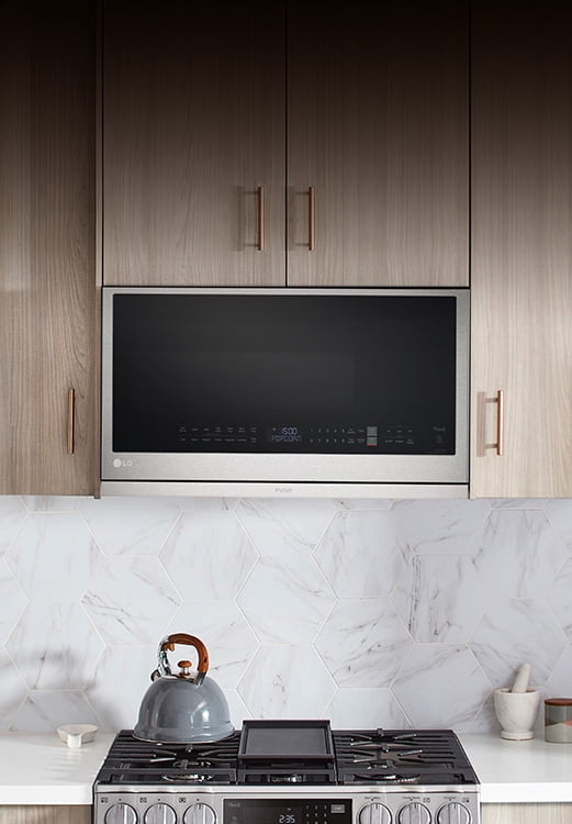 LG 2.1 cu. ft. Smart Over-the-Range Microwave with ExtendaVent®2.0 ...