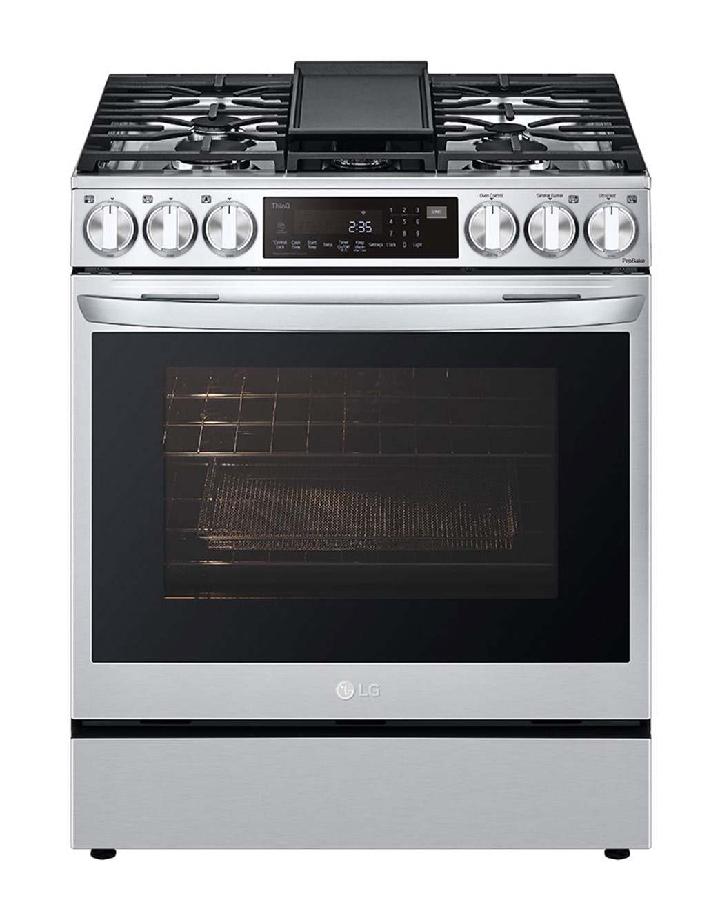 LG LSGL6335F: 6.3 cu ft. Smart wi-fi Enabled ProBake Convection ...