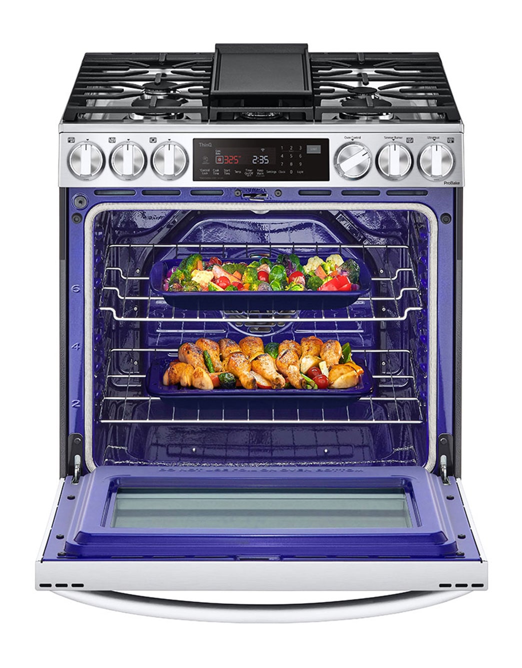 LG LSGL6335F: 6.3 cu ft. Smart wi-fi Enabled ProBake Convection ...