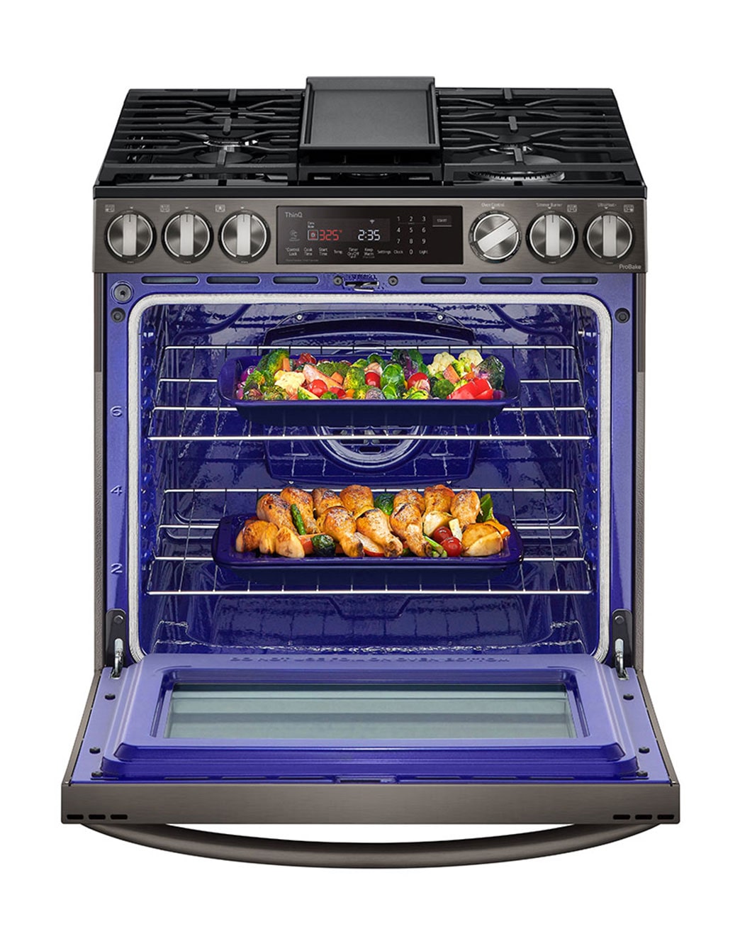 LG LSGL6335F: 6.3 cu ft. Smart wi-fi Enabled ProBake Convection ...
